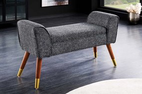 Designová lavice Dafina 90 cm antracitová