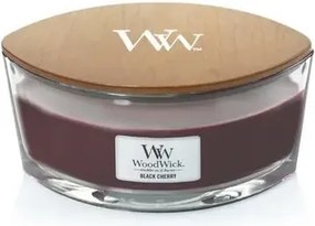 WoodWick Black Cherry Elipsa 453.6g - svíčka loď / doba hoření: až 40