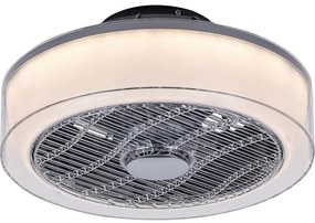 Rabalux - LED Stmívatelné stropní svítidlo s ventilátorem LED/30W/230V + DO