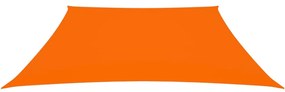 vidaXL Stínicí plachta oxfordská látka lichoběžník 2/4 x 3 m oranžová