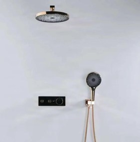 Podomítkový termostatický sprchový systém ELITE EDITION BCS1603 s displejem ve více barevných provedeních — Černá — Dva vývody