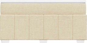 Box spring postel s matrací krémová 140x190 cm textil 3285475