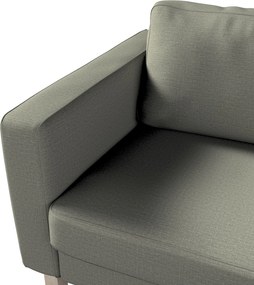 Potah na pohovku IKEA  Karlstad 3-místná, nerozkládací, krátký barva šedá látka pletený vzor