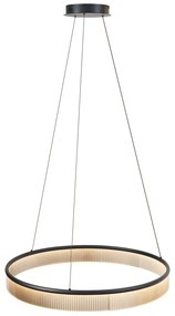 Moderní závěsné svítidlo černé 78 cm vč. LED s 3-stupňovým stmíváním - Anello Chandelier