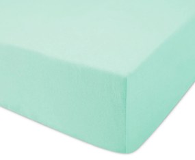 DĚTSKÉ JERSEY PROSTĚRADLO 039 80X160 CM MENTOLOVÉ