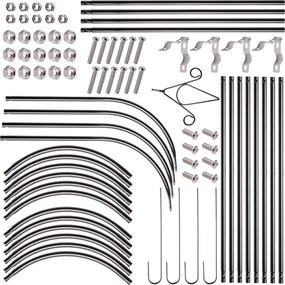 Creative Corner Zahradní pergola sloupek sloupek zvonek růže stojan popínavé květiny kov 195 cm