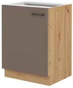 Dolní kuchyňská skříňka Barb 60 D 1F BB (dub artisan + truflová). 1044937
