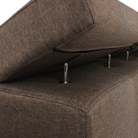 Sedací souprava, látka šedohnědá Taupe, SEGORIA LUX