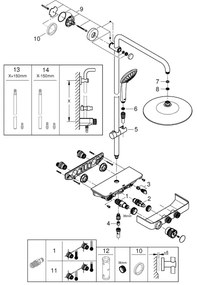 GROHE 26509000 - Sprchový systém EUPHORIA SMARTCONTROL 260 mm lesklý chrom