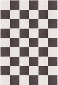 Ručně tkaný vlněný koberec's nízkým vlasem Chess Flatweave