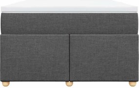 Box spring postel s matrací tmavě šedá 120x190 cm textil 3285360