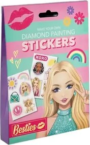 RAPPA Kreativní sada Diamantové malování samolepky / 12 samolepek / ka
