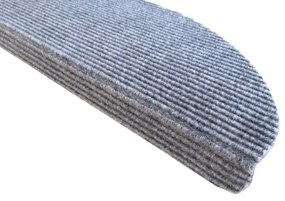 Vopi Nášlapy na schody Quick step šedý půlkruh, samolepící - 24x65 půlkruh (rozměr včetně ohybu)