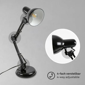Brilo - Stolní lampa PIXA 1xE14/25W/230V černá