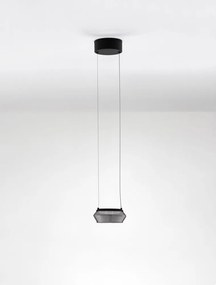 Matně černé skleněné LED závěsné svítidlo ø 14 cm Jailyn – Nova Luce
