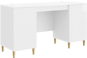 Stůl Bílá s vysokým leskem 142,5 x 50 x 75 cm Kompozitní dřevo 3414598