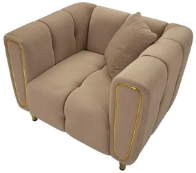 Designové křeslo Baudouin šedé