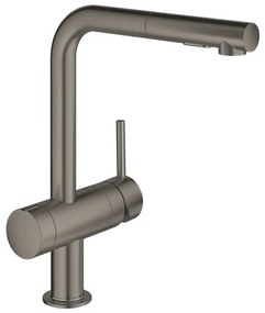 Grohe Minta Dřezová páková baterie stojánková kartáčovaný Hard Graphite 31558AL0