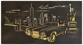 Li-Go "New York" světelný obraz 230V 110x60cm provedení povrchu: dub