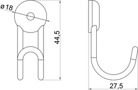 Novaservis - Drátěný věšák Metalia Drátěný program chrom, 6009,0