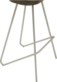 Barová stolička z jilmového dřeva ve stříbrné barvě/v přírodní barvě (výška sedáku 78 cm) District – Premier Housewares