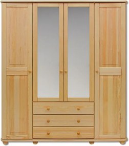 Skříň SK 129 z masivní borovice š. 165 cm (na výběr více variant)