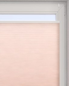 Plisé roleta na míru Honeycomb barva oranžová látka poloprůhledná