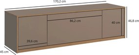 TV stolek 2d1k šedý kubanit Complex