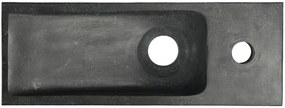 Sapho, BLOK kamenné umyvadlo 38x8x14 cm, černý Antracit, 2401-31