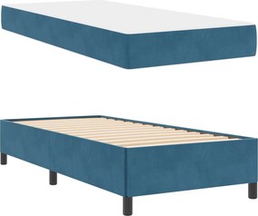 Rám postele Tmavě modrá 90 x 190 cm textil 3399034