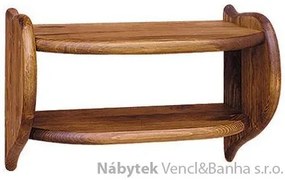 dřevěná závěsná polička z masivního dřeva borovice drewfilip 55