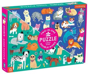 Mudpuppy Oboustranné puzzle Psi a kočky 100 dílků