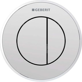 Geberit - Oddálené ovládání typ 10, pneumatické, pro 2 množství splachování, lesklý chrom/matný chrom 116.055.KH.1