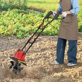 Costway Elektrický kultivátor 750 W | Pracovní šířka 32 cm | Pracovní hloubka 22
