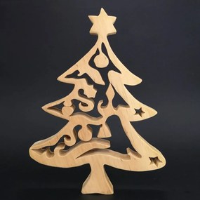 AMADEA Vánoční strom z masivu 28 cm