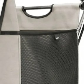 Simplehuman Skládací koš na prádlo jednoduchý hnědá / ocel + polyester