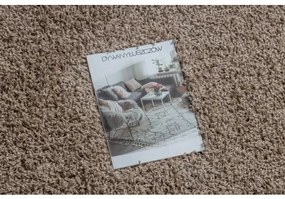 Dywany Luszczow Kusový koberec, běhoun SOFFI shaggy 5 cm béžový Rozměr koberce: 70 x 250 cm