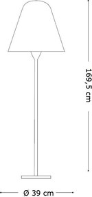 ILUX 180953 Venkovní stojací lampa Ideal Lux Itaca PT1 180953 169,5cm IP44 - IDEALLUX