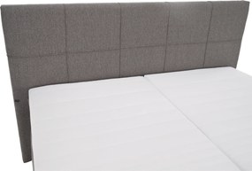 Elektrická polohovací postel, boxspring, šedá, 160x200, MURKO NEW
