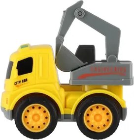 TEDDIES Stavební auto / Autíčko na setrvačník / plast / 9 cm / 4 druhy
