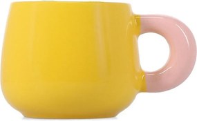 Žlutý hrnek z kostního porcelánu 470 ml Coco – ONA