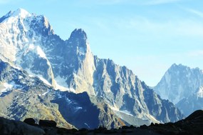 Malvis ® Obraz panorama Alp s jezerem Velikost: 90x60 cm