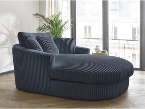 Tmavě modré manšestrové křeslo Belem – Bobochic Paris