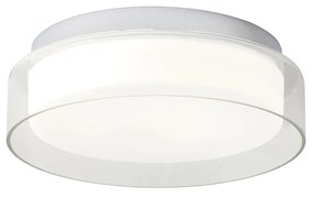 Redo 01-1454 Naji, skleněné koupelnové stropní svítidlo LED 17W 3000K, průměr 35cm, IP44