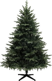 HOMCOM 180 cm umělý vánoční strom ve tvaru jedle s 1696 větvičkami a skládací kovovou základnou, vánoční strom pro domov nebo kancelář, zelený
