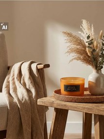 Sinsay - Vonná svíčka se třemi knoty Pumpkin Spice Latte - oranžová