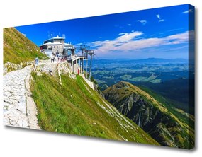 Obraz na plátně Hory Stezka Krajina 140x70 cm