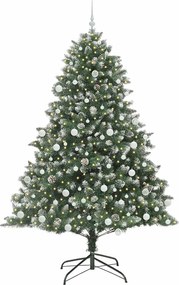 Umělý vánoční stromeček Zelená 210 cm PVC, plast a ocel 3395248