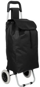 Tectake Nákupní taška na kolečkách černá