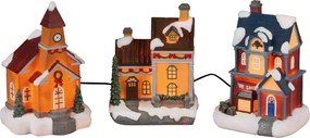 Livarno® Vánoční dekorace s osvětlením (3 domy)